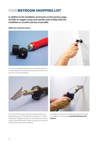 Forbo wetroom brochure and installation guide | PDF