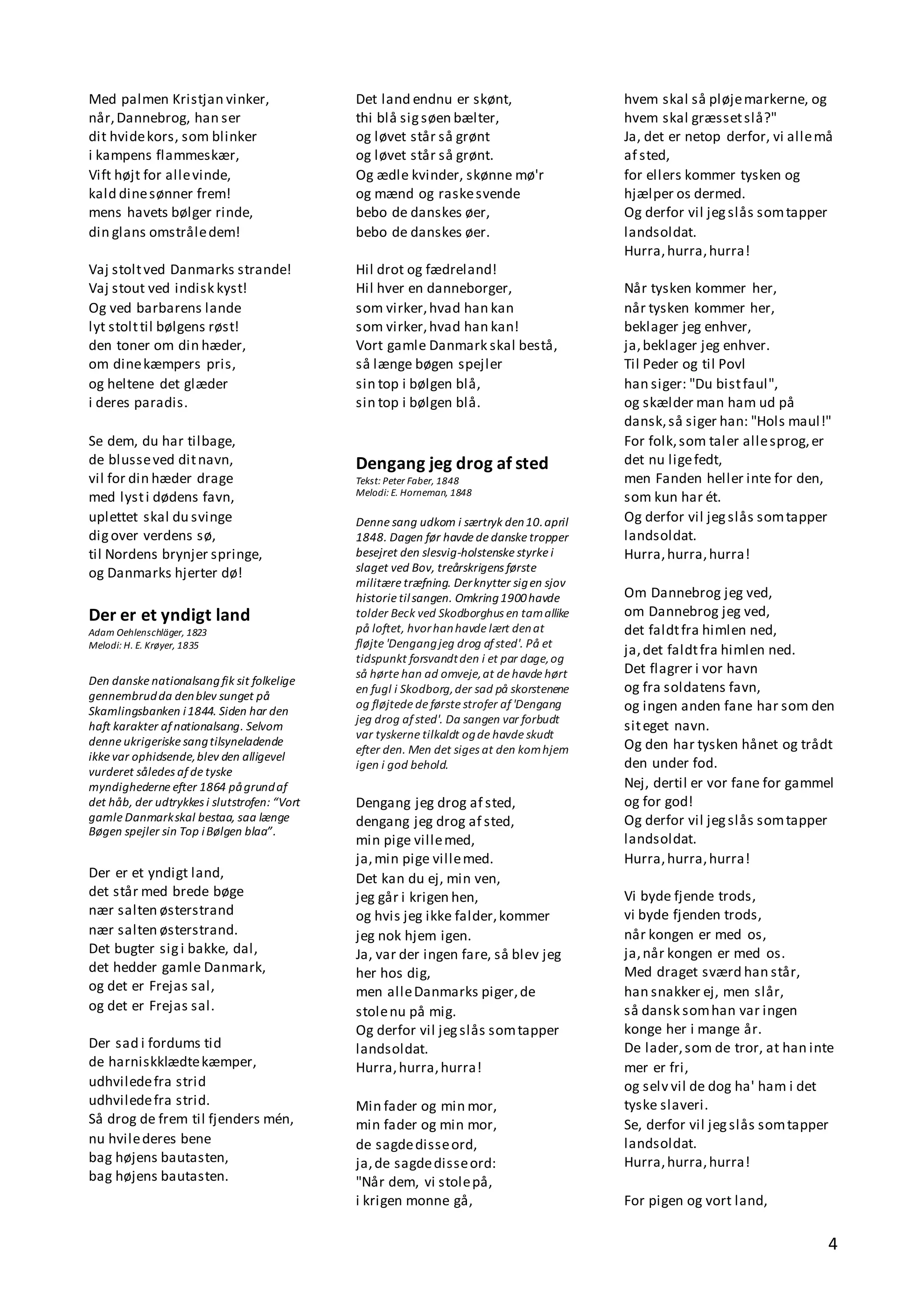 FORBUDTE SANGE - sangblad - spis syng og snak | DOCX