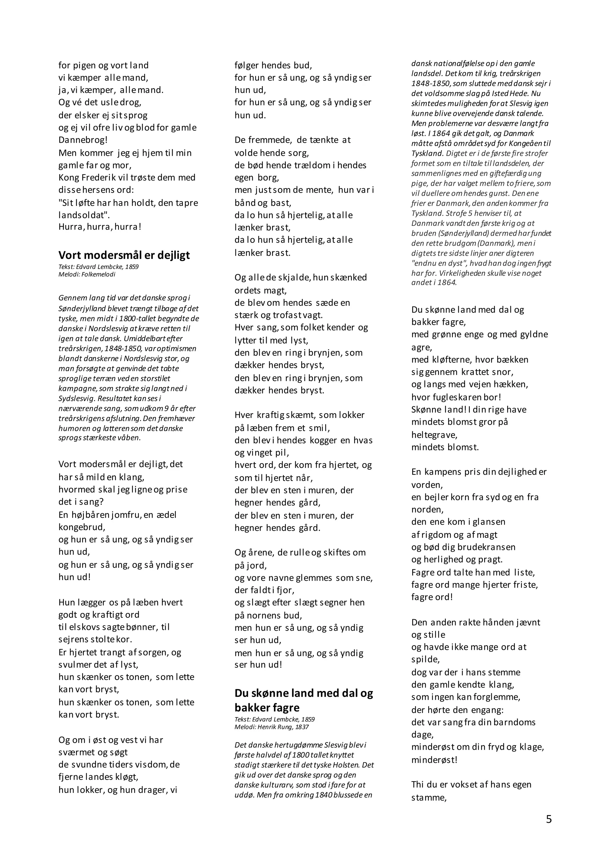 FORBUDTE SANGE - sangblad - spis syng og snak | DOCX