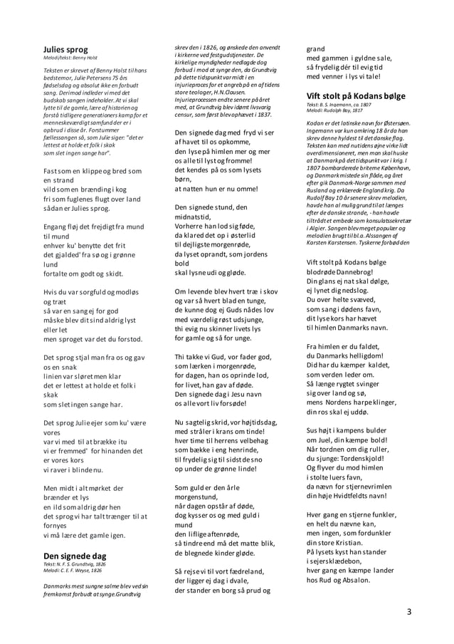 FORBUDTE SANGE - sangblad - spis syng og snak | DOCX