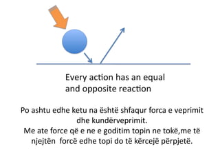 Forca e veprimit dhe kunderveprimitLlorena Nushi | PPTX