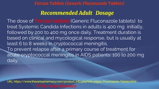 Forcan Tablets (Generic Fluconazole Tablets) | PDF | Skin and ...