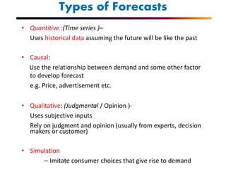 Forecasting of demand (management) | PPT