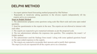 Forcasting methods | PPT
