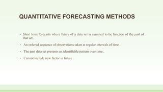 Forcasting methods | PPT
