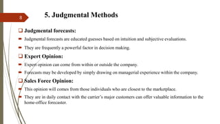 Forcasting methods[1].pptx | Technology & Computing