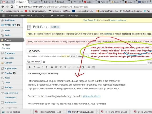 For cathy - how to edit static pages | PPTX