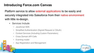 Dive Deep Into the Force.com Canvas Framework | PDF | Web Development | Internet