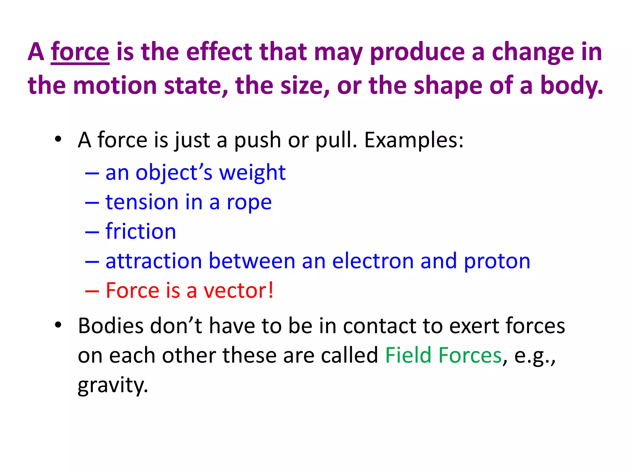 "Force and motionis" a physics Power point for the 9th grade students ...