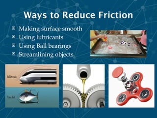 Force & its Types, Friction- Types & use | PPTX