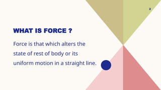 force and its different types in physiotherapy | PPTX