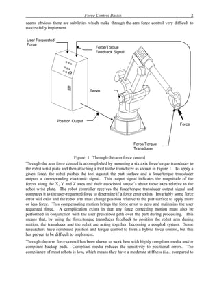 Force Control Basics | PDF