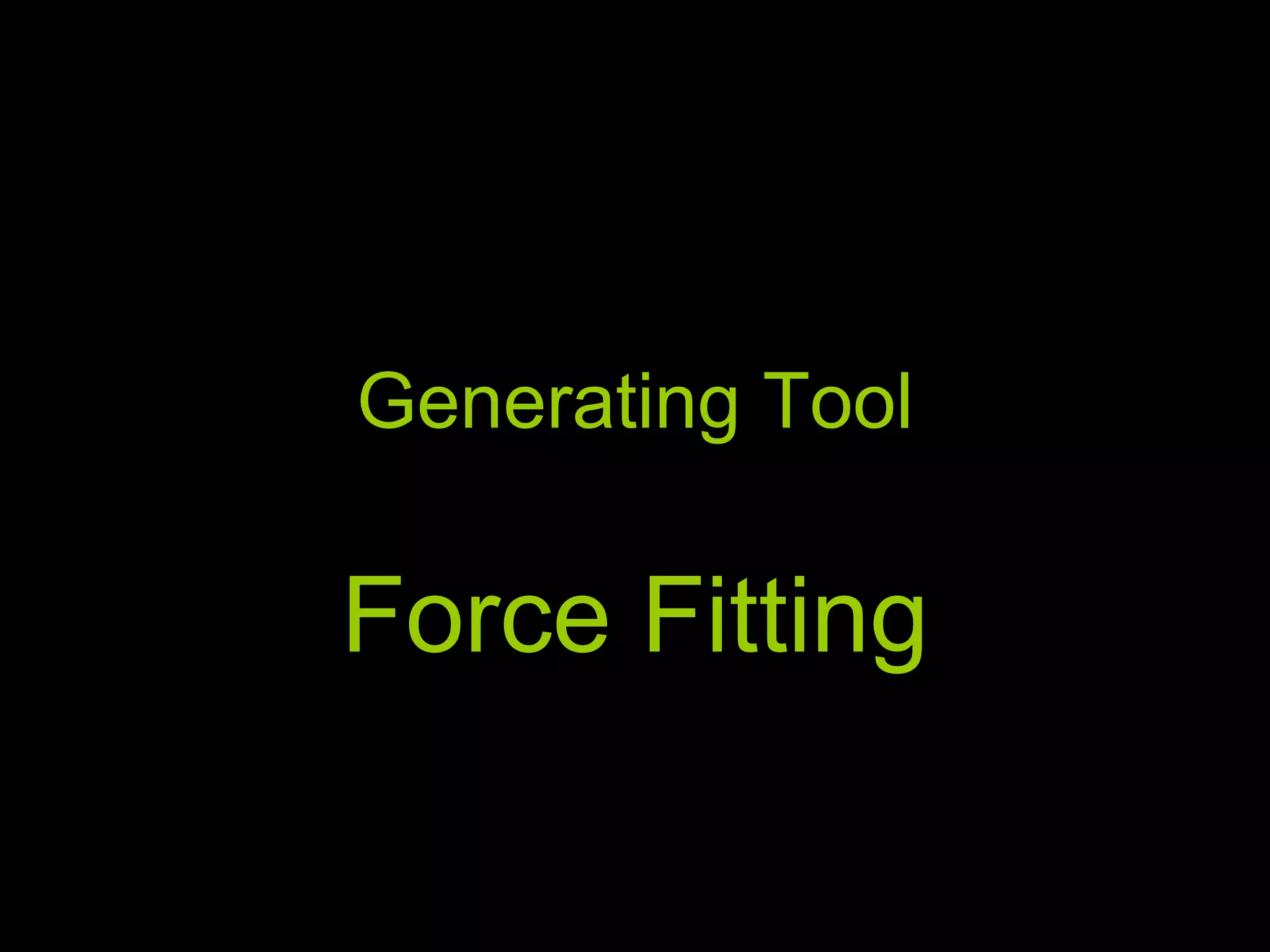 Force Fit | PPT
