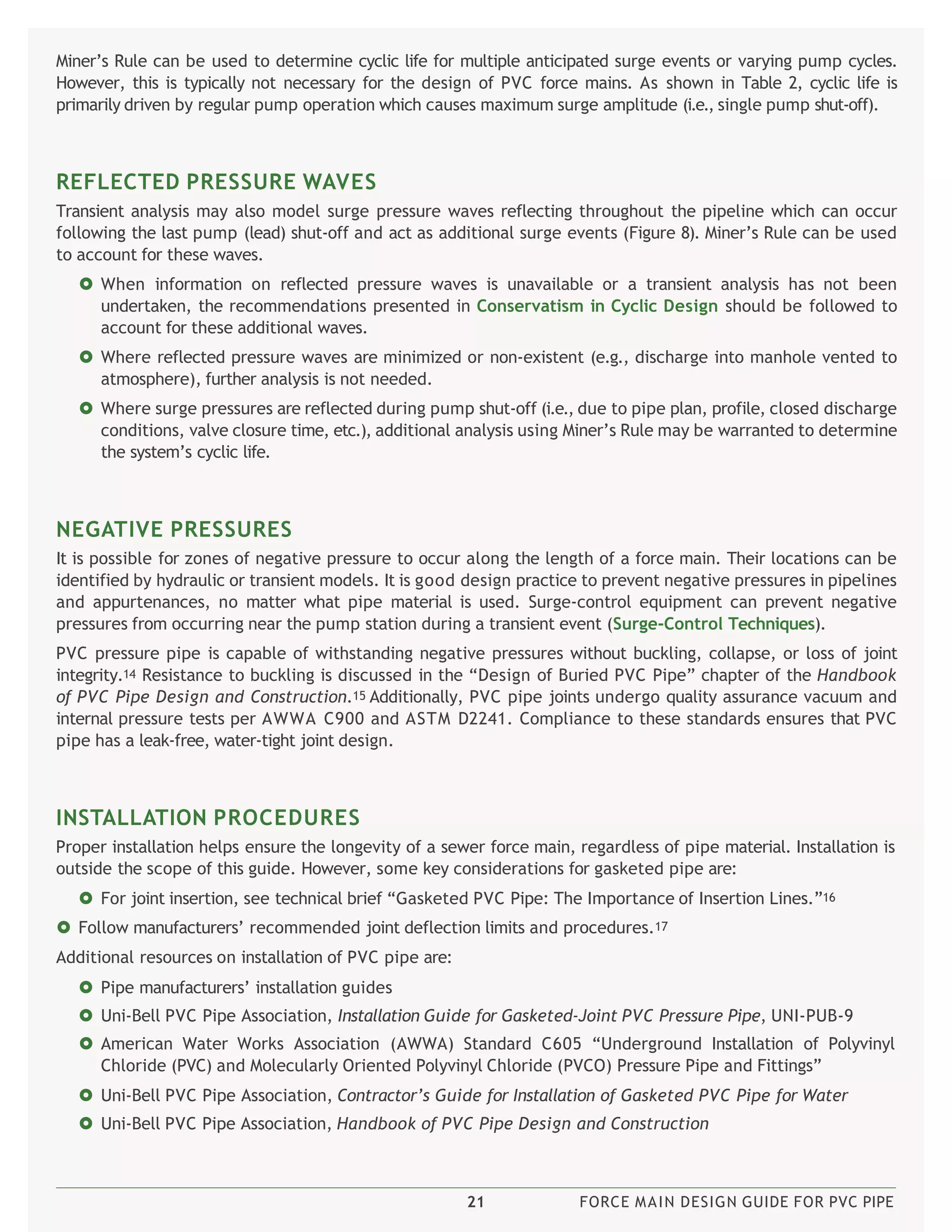 Force Main Design Guide for PVC Pipe | PPTX
