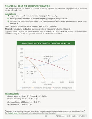Force Main Design Guide for PVC Pipe | PPTX