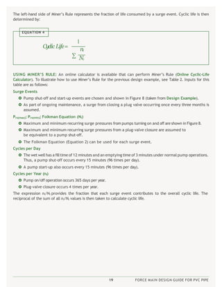 Force Main Design Guide for PVC Pipe | PPTX