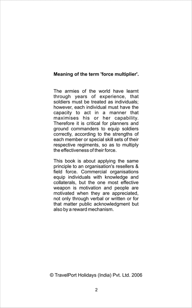 Force Multiplier - The Incentive Management Handbook | PDF | Sales ...