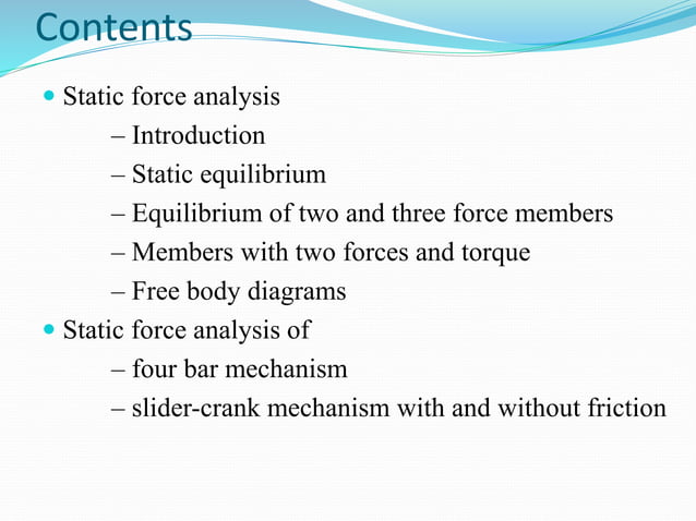 Forceanalysis | PPT