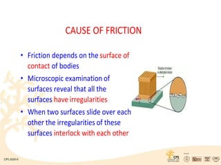 FORCE AND FRICTIONforce vector quantity .pptx | Physics | Science