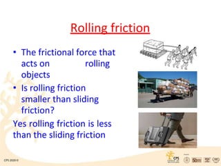 FORCE AND FRICTIONforce vector quantity .pptx | Physics | Science