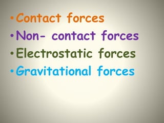 Force and its types | PPTX