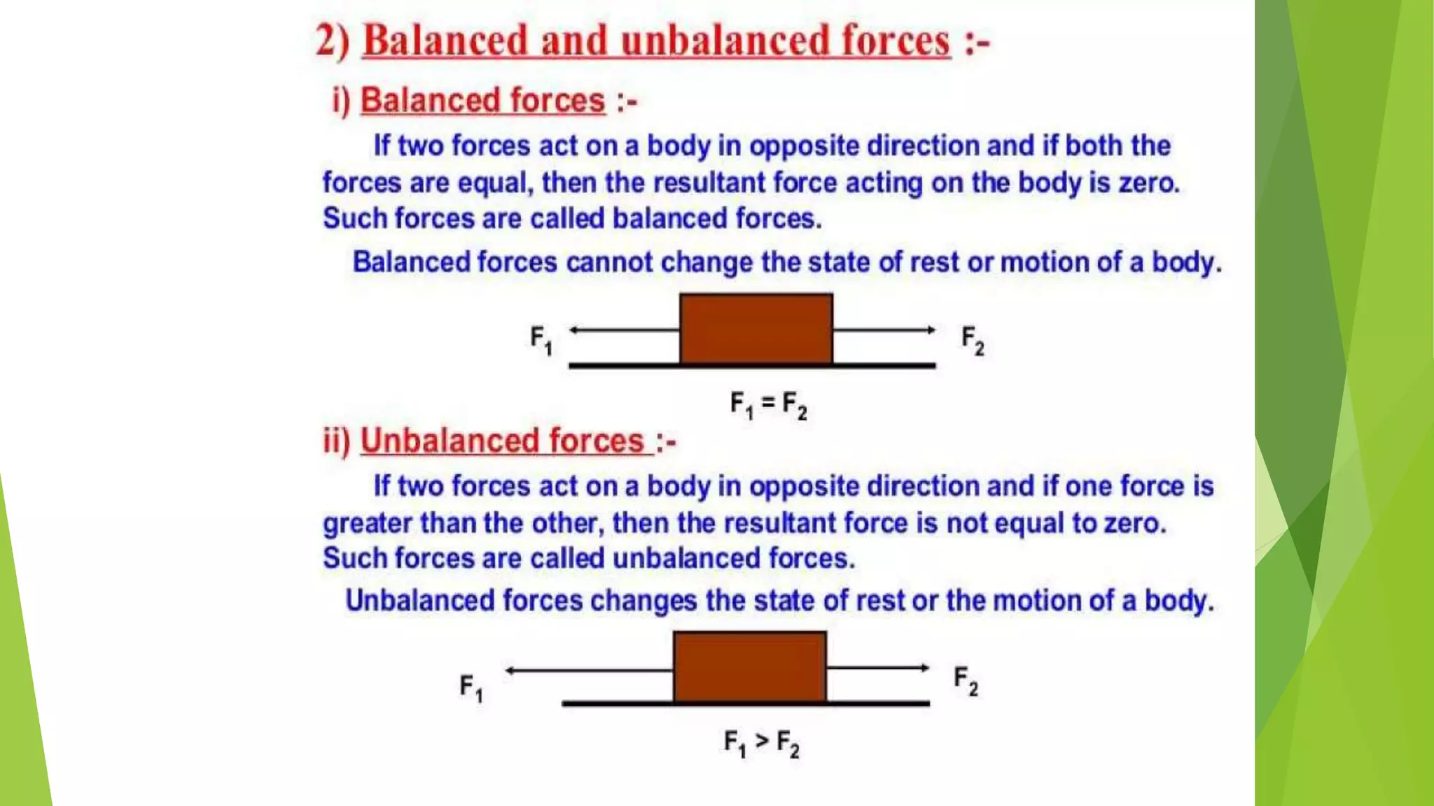 Force and law of motion CLASS 9 PPT | PPTX