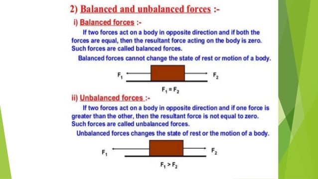 Force and law of motion CLASS 9 PPT