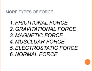 Force and laws of motion | PPT