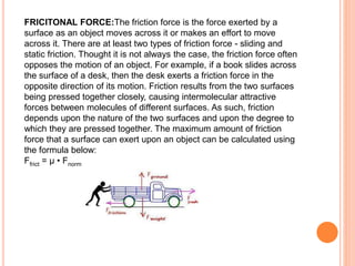 Force and laws of motion | PPT