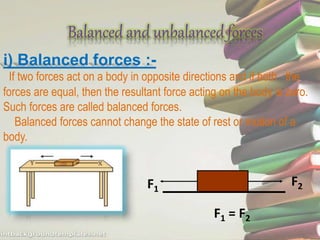 Force and laws of motion | PPTX
