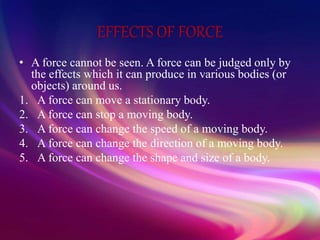 Force and Laws of Motion | PPTX