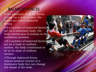 Force and Laws of Motion | PPTX