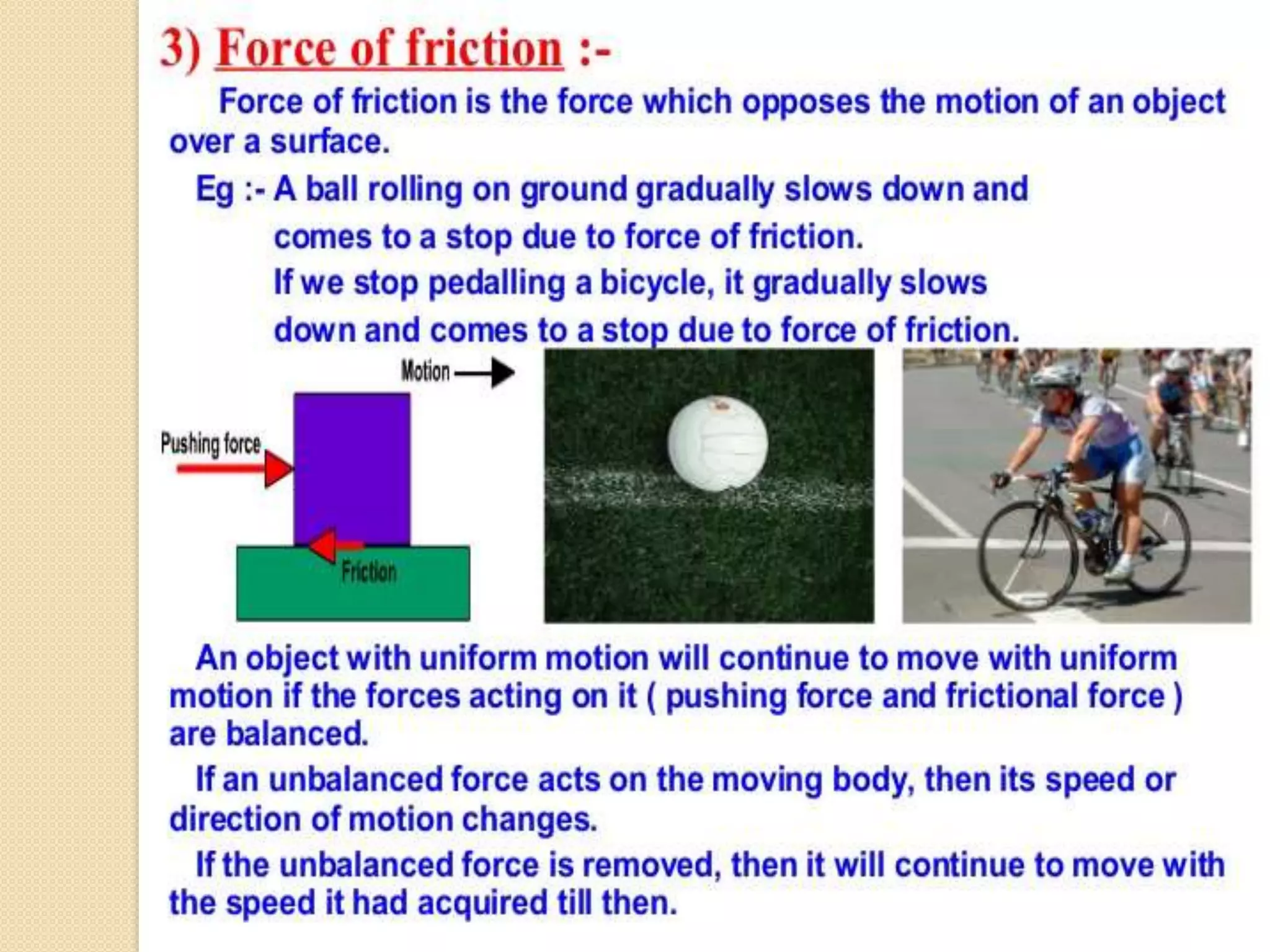 Force and laws of motion | PPT