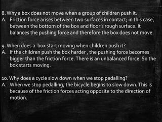 Force and laws of motion 1 | PPT