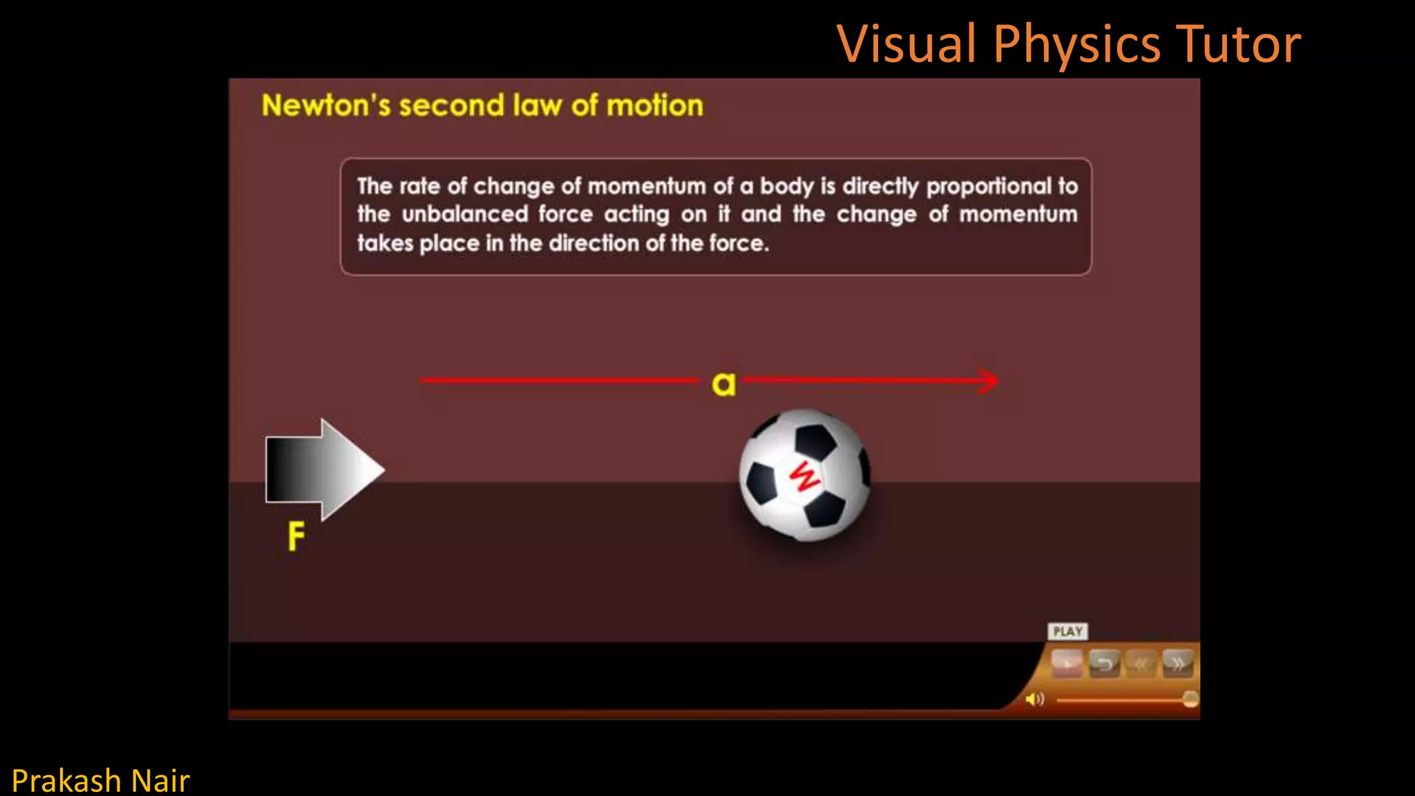 Force and laws of motion .Grade 9 Prakash. A .Nair
