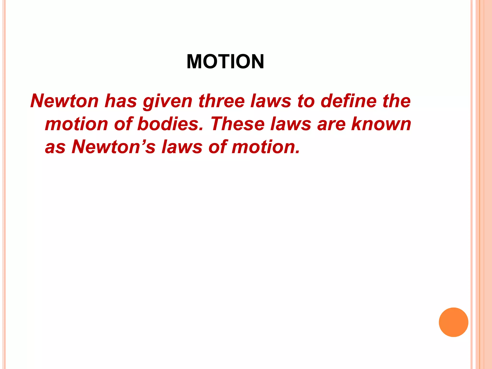 Force and laws of motion | PPT