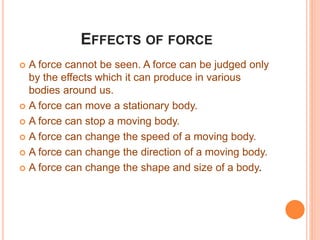 Force and laws of motion | PPT