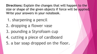 FORCE AND MOTION.pptx | Physics | Science
