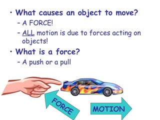 Teaching Force and Motion for Secondary Students | PPT