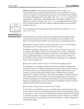 Force and motion_5-6_unit_guide | PDF