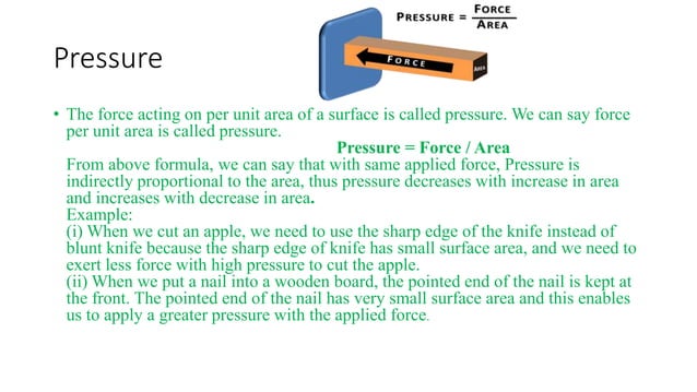 Force and pressure | PPT