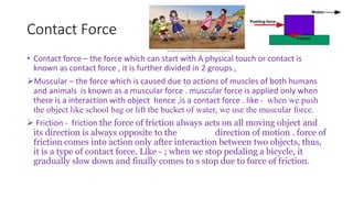 Force and pressure | PPTX | Physics | Science