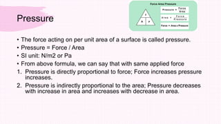 Force and pressure | PPT