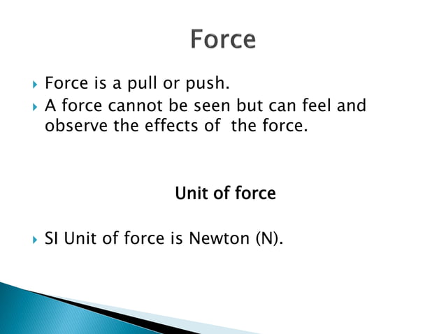 Force and pressure | PDF | Physics | Science