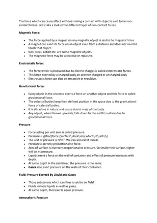 Force and Pressure Notes for Class 8.pdf