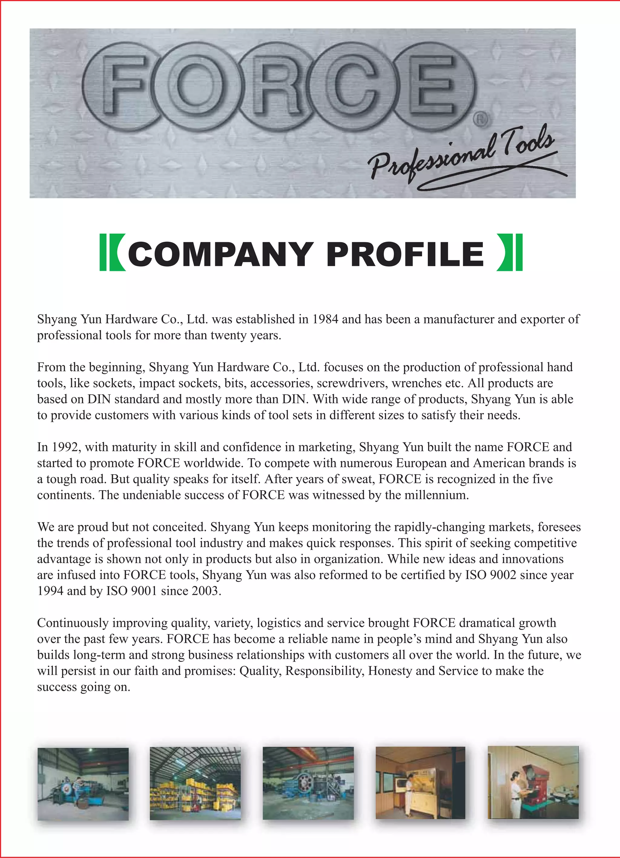 Force Tools Catalogue | PDF