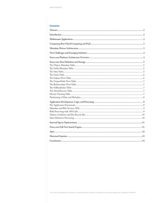 Force.Com Multitenancy | PDF