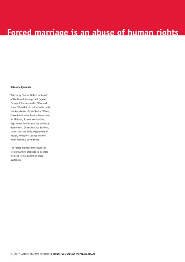 Forced Marriage Guidelines | PDF | Debated Sensitive Social Issues ...