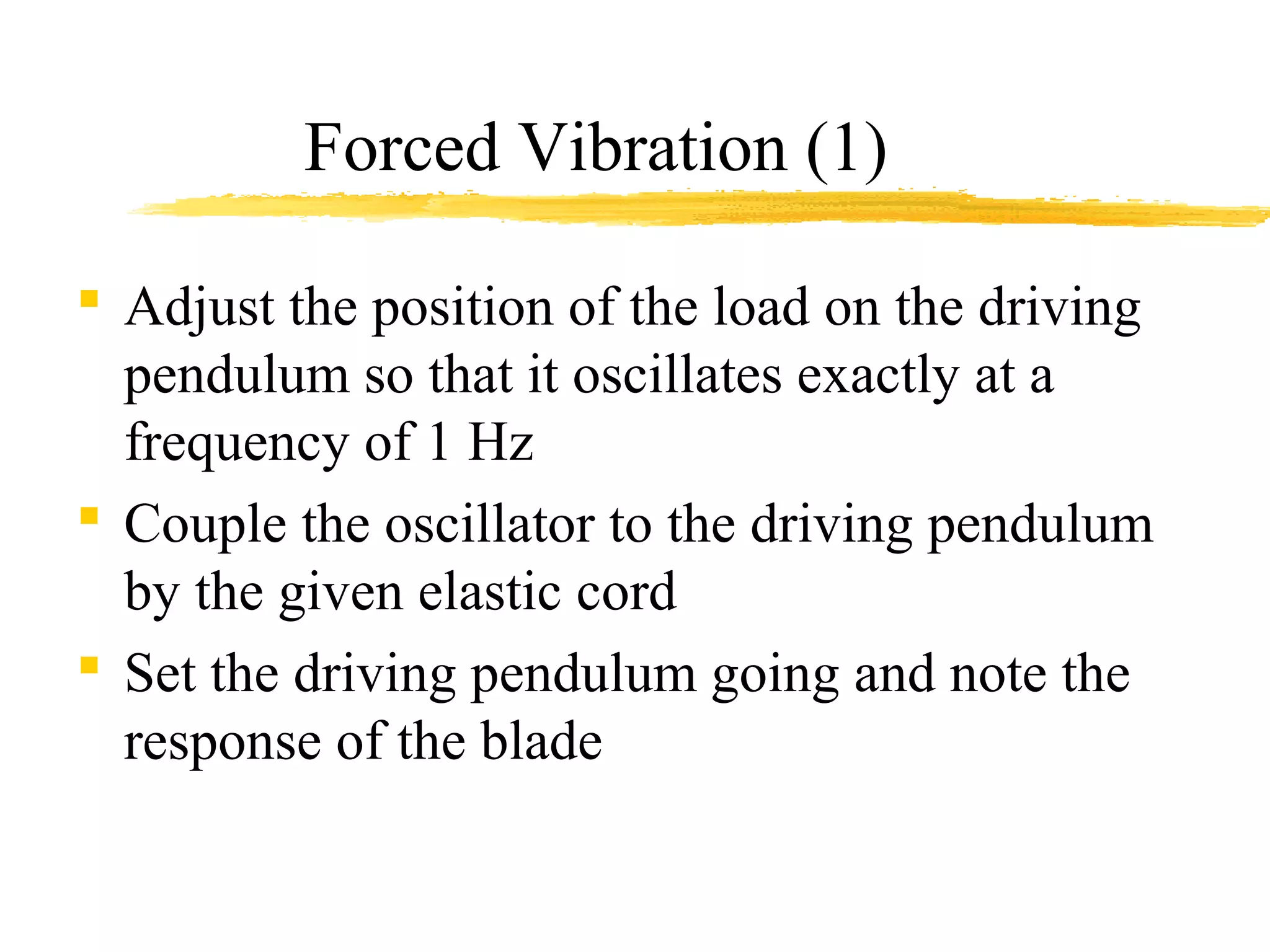 Force Damped Vibrations | PPT