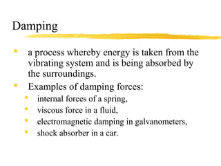 Force Damped Vibrations | PPT